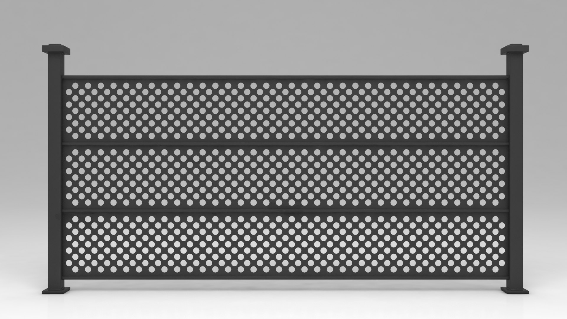 Railing Garden City 3D Model - TurboSquid 1607671