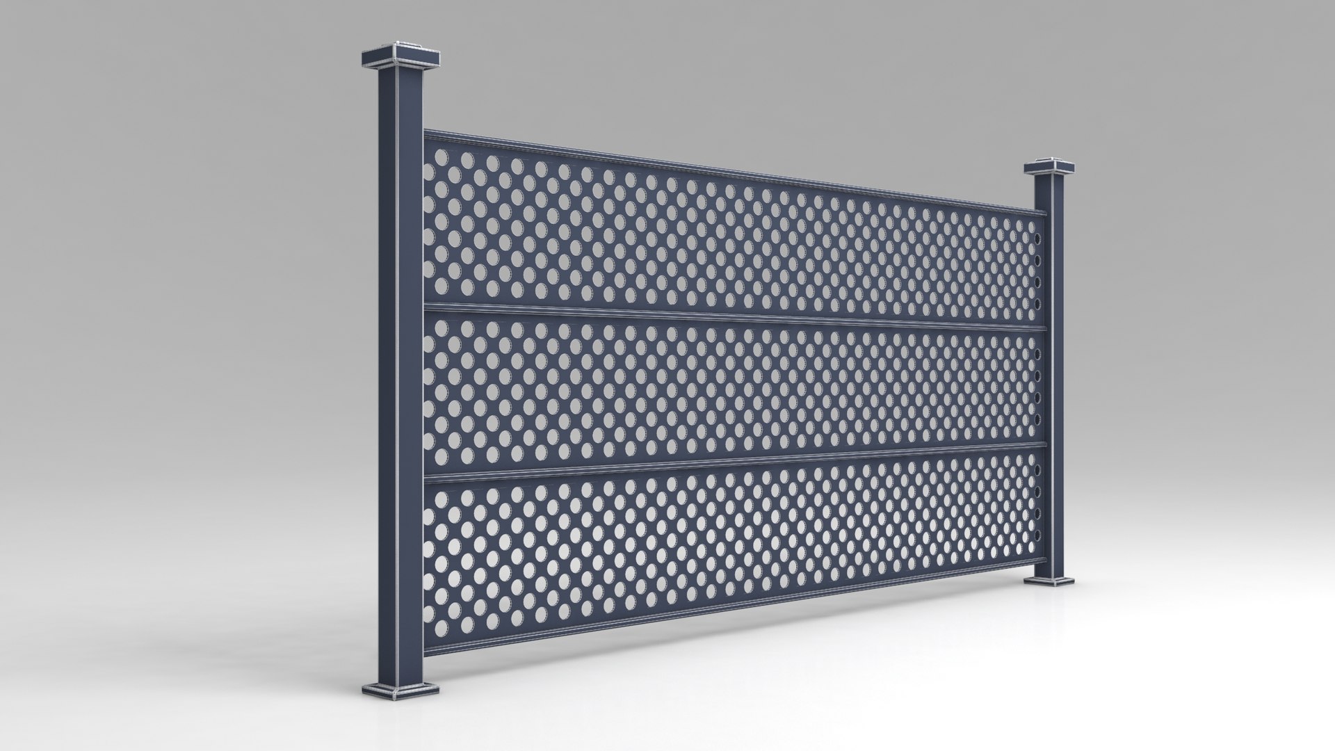 Railing Garden City 3D Model - TurboSquid 1607671