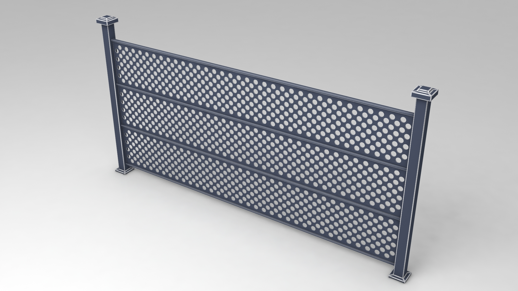 Railing garden city 3D model - TurboSquid 1607671