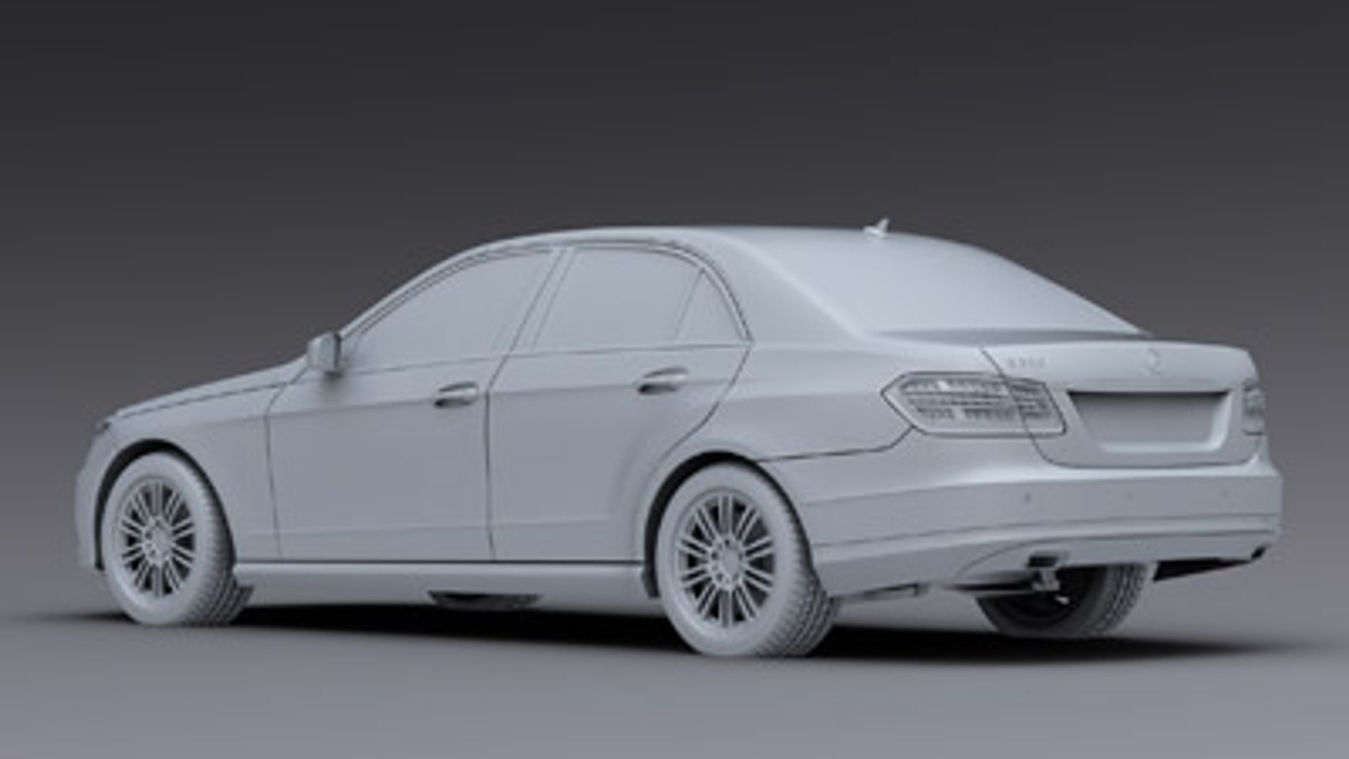 3d Mercedes E Class Model