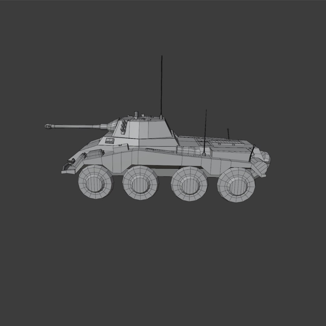 Sdkfz 234-2 Puma German Ww2 Model - TurboSquid 1598171