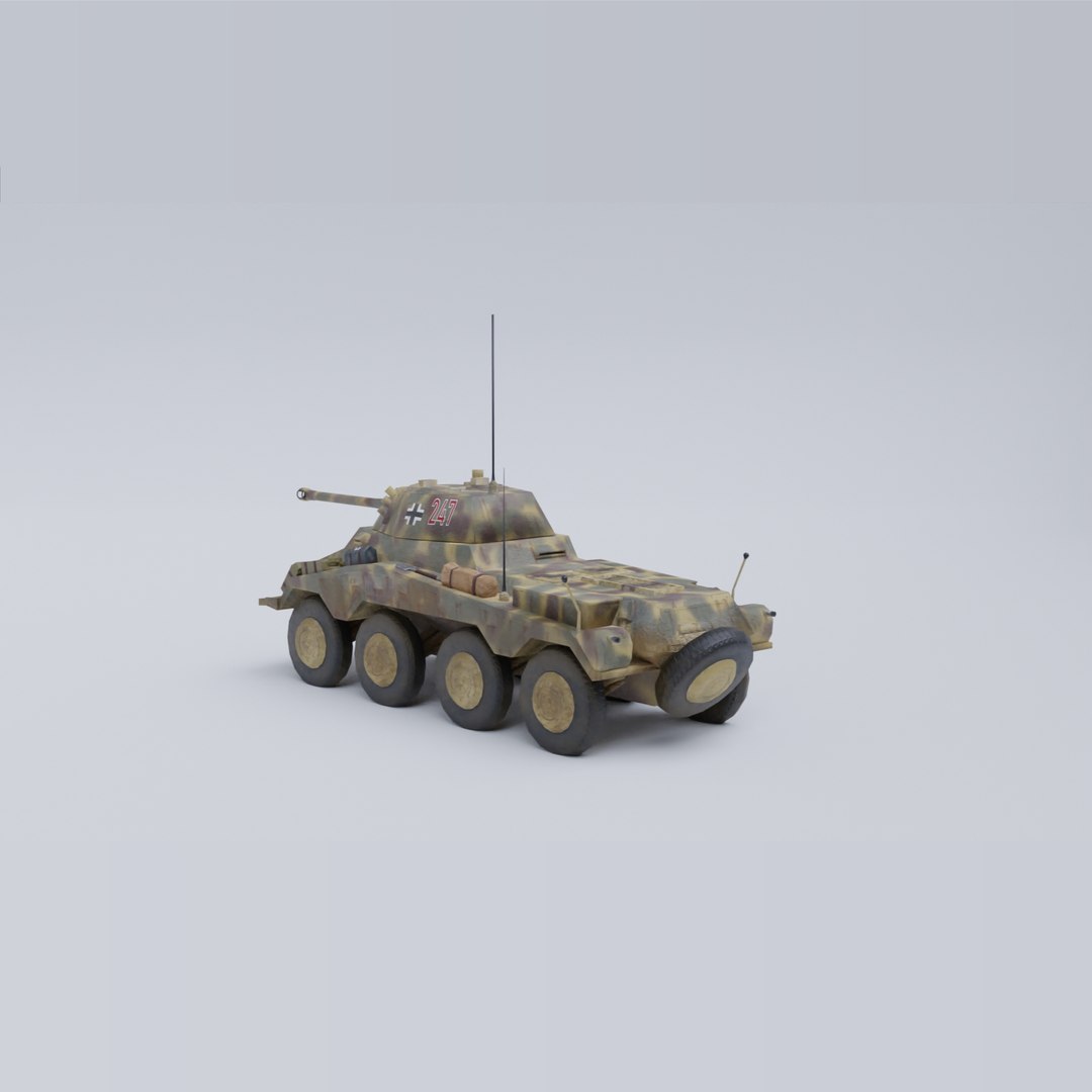 Sdkfz 234-2 Puma German Ww2 Model - TurboSquid 1598171