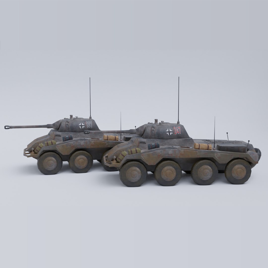 Sdkfz 234-2 Puma German Ww2 Model - TurboSquid 1598171
