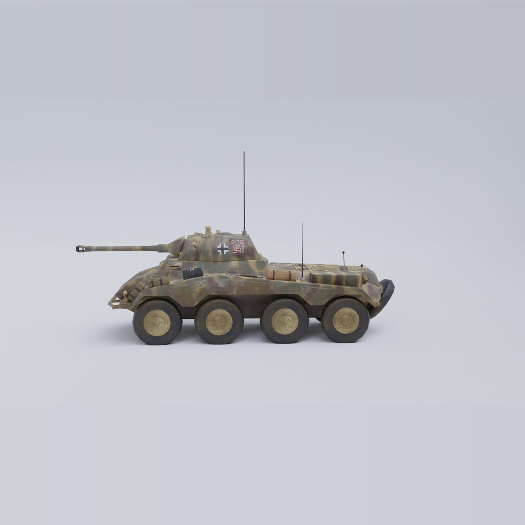 Sdkfz 234-2 Puma German Ww2 Model - TurboSquid 1598171