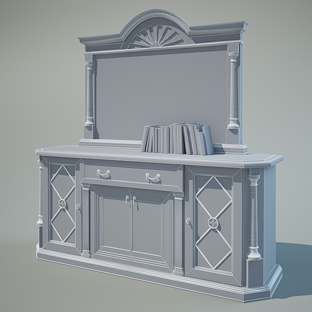 3d Model Interior Commode