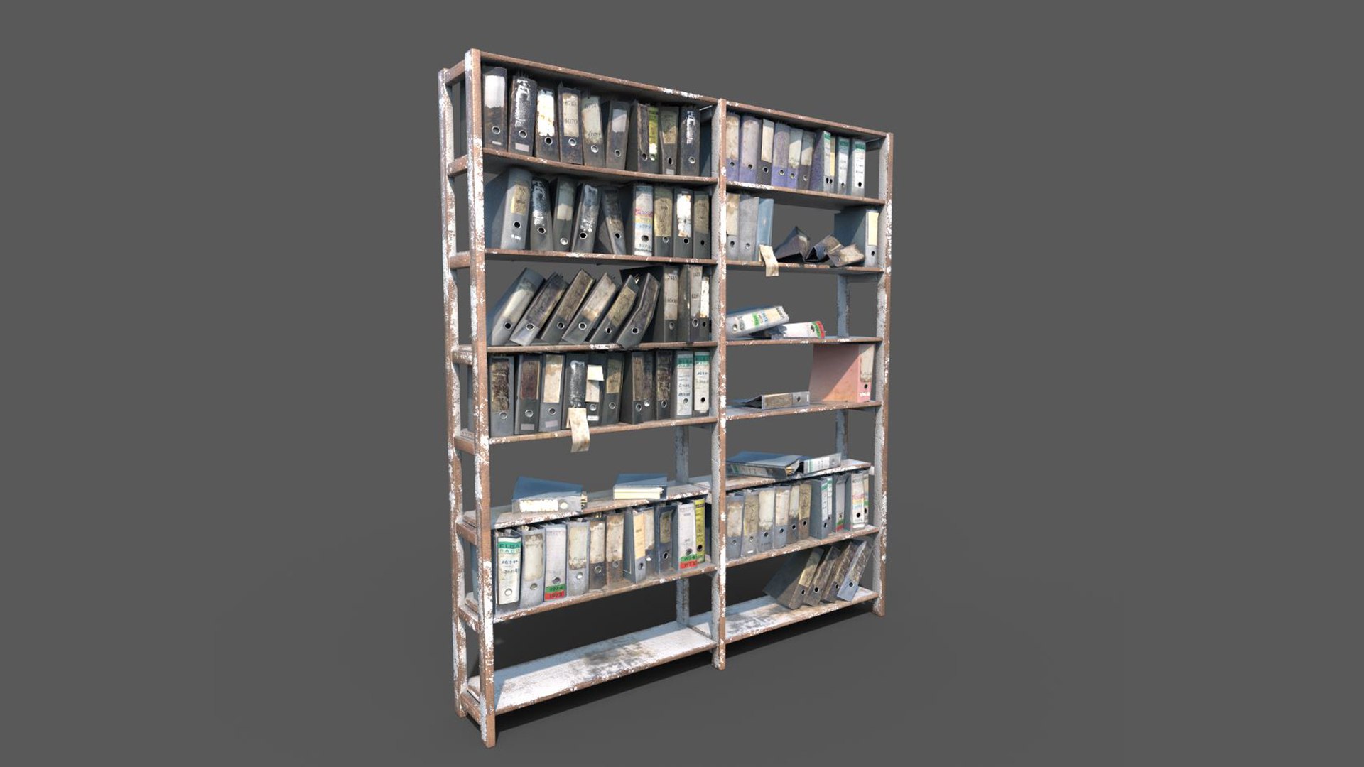 Old Folder Shelf 3D model - TurboSquid 1946016