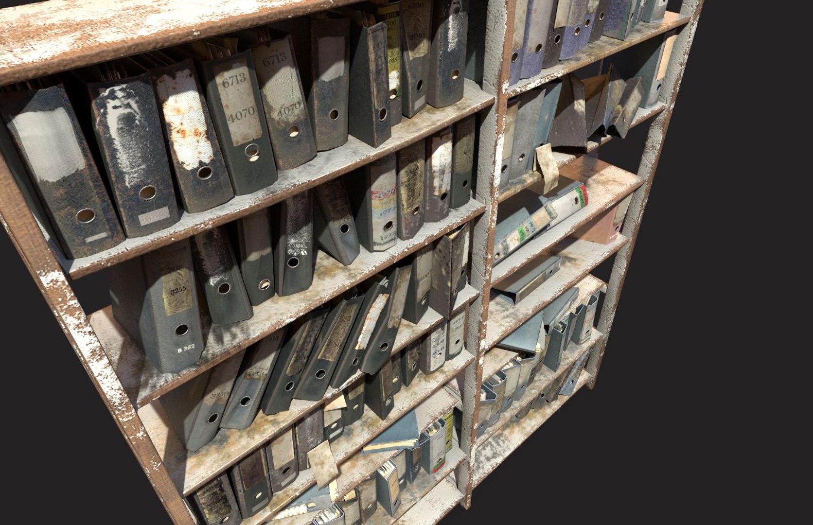 Old Folder Shelf 3D model - TurboSquid 1946016