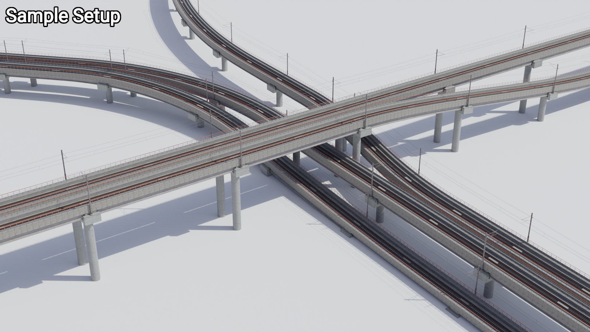 3D Railroad Viaduct - TurboSquid 2130882