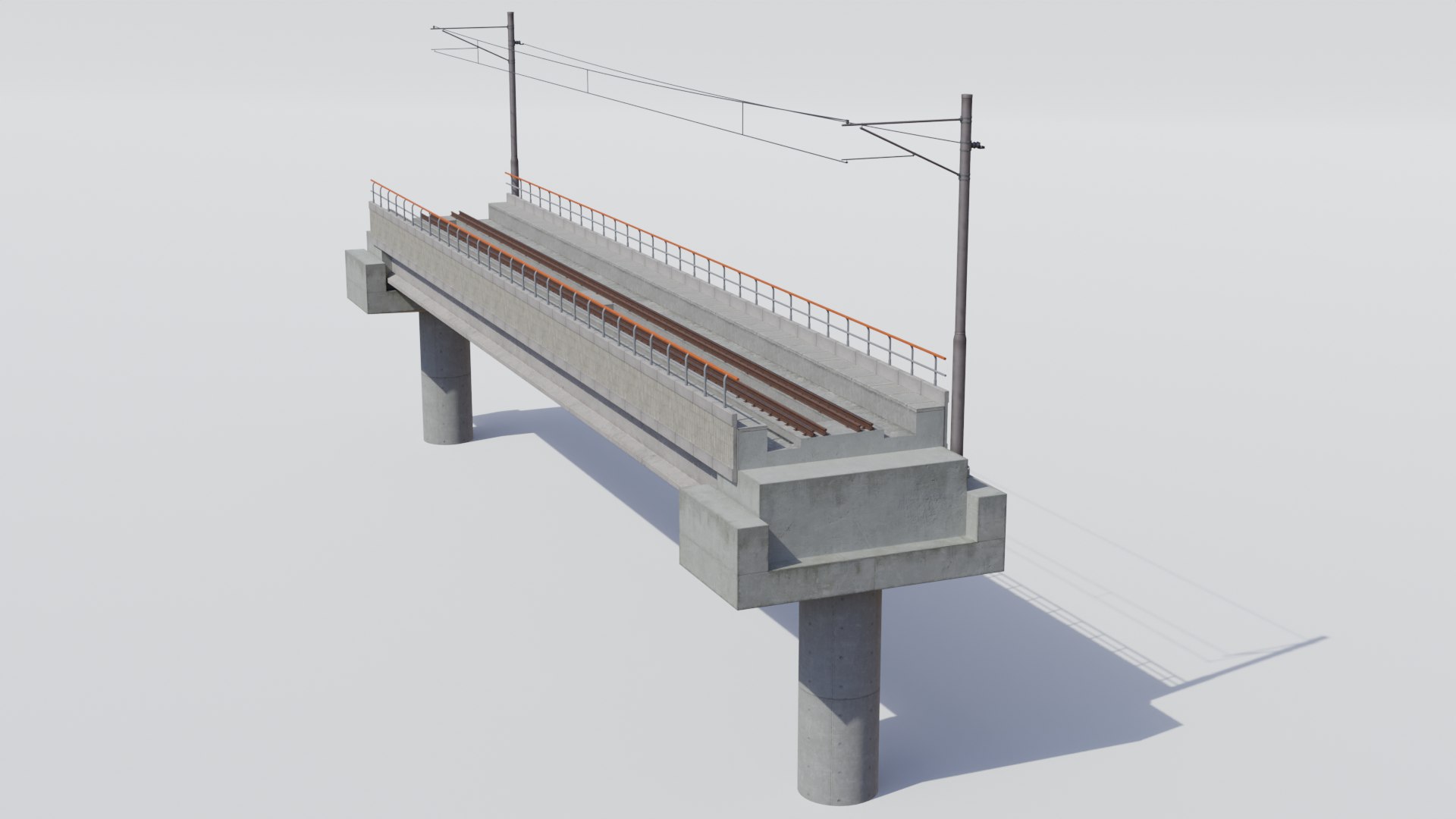 3D Railroad Viaduct - TurboSquid 2130882