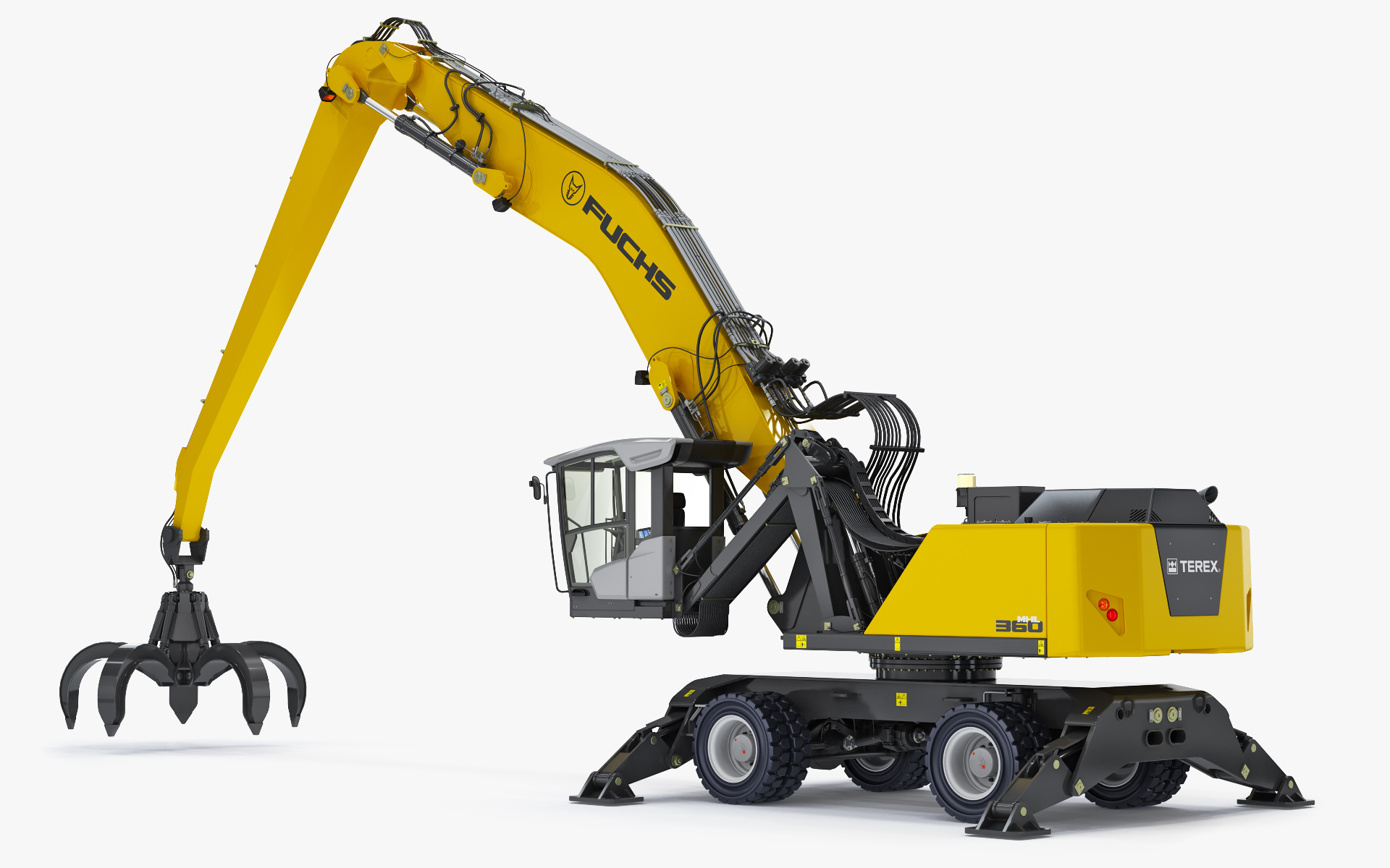 Fuchs mhl360 handler materials model - TurboSquid 1707034