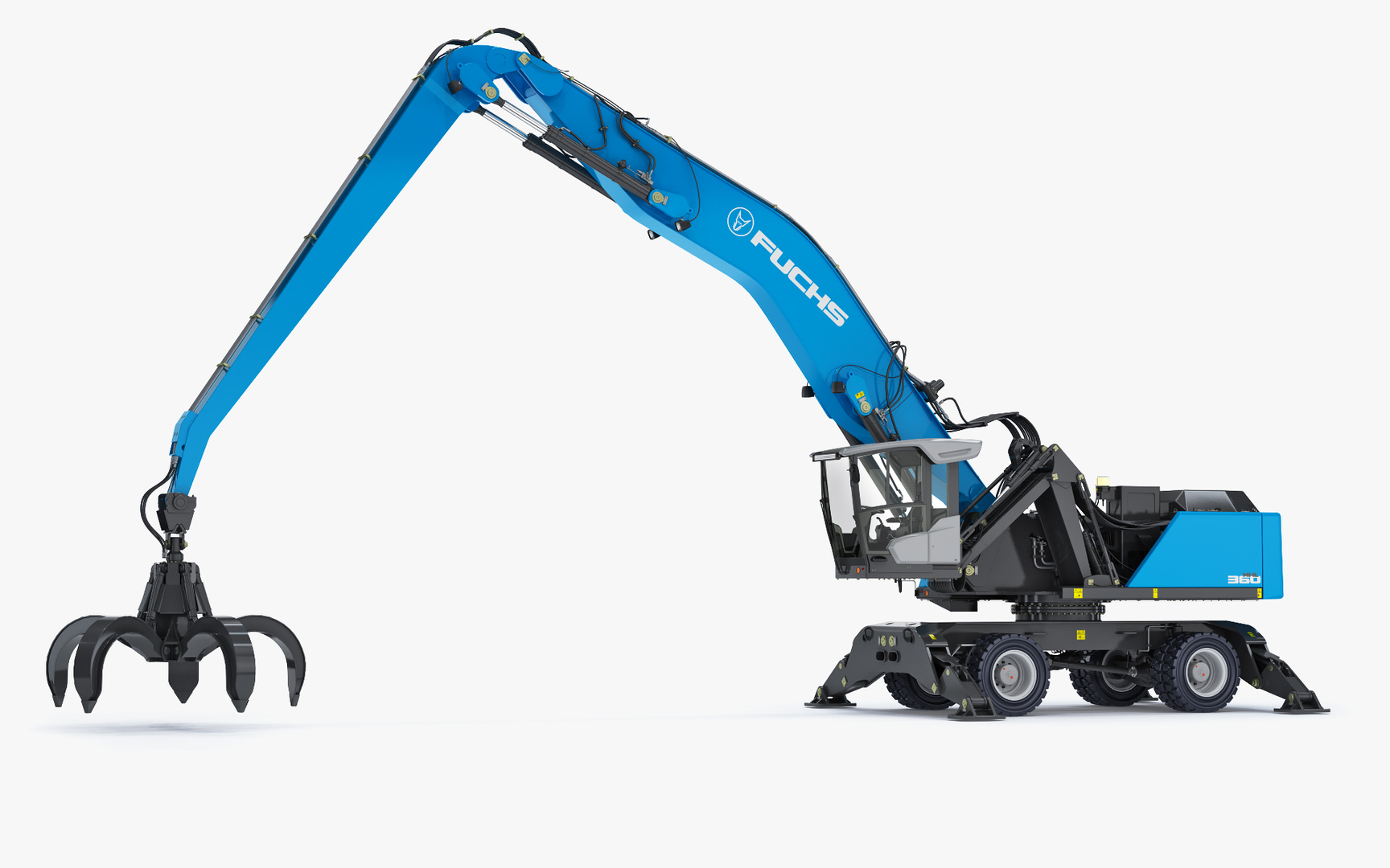 Fuchs mhl360 handler materials model - TurboSquid 1707034