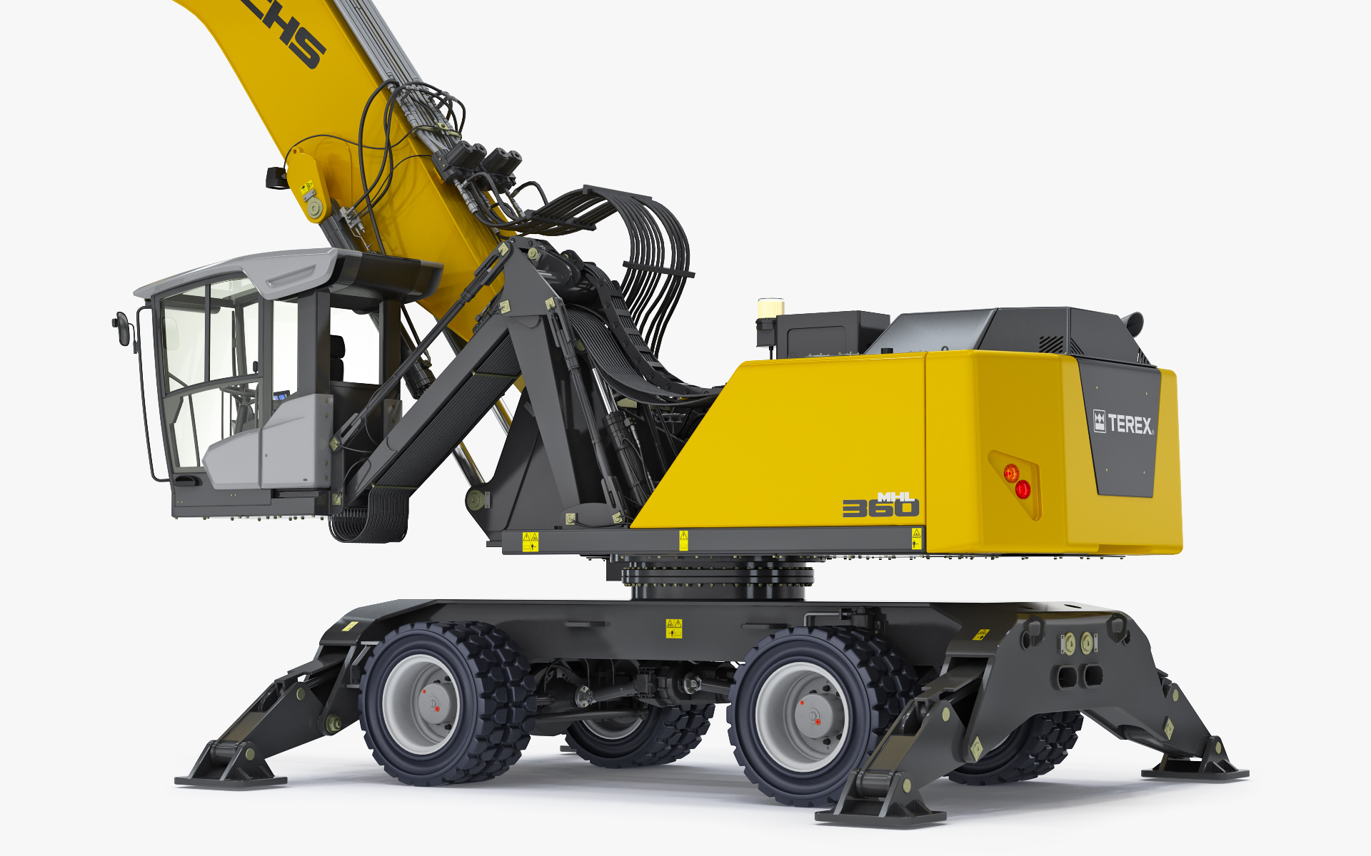 Fuchs mhl360 handler materials model - TurboSquid 1707034