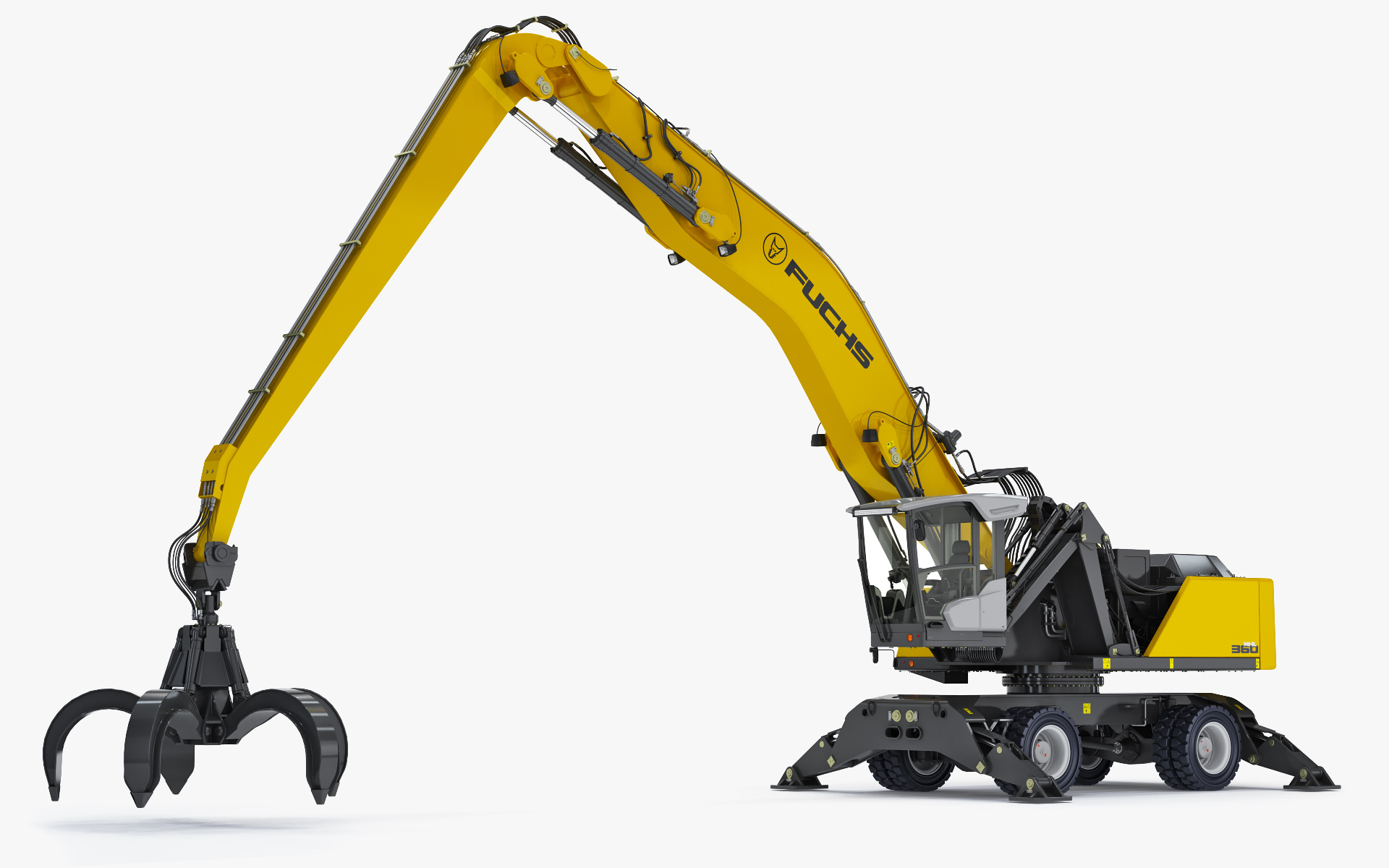 Fuchs mhl360 handler materials model - TurboSquid 1707034