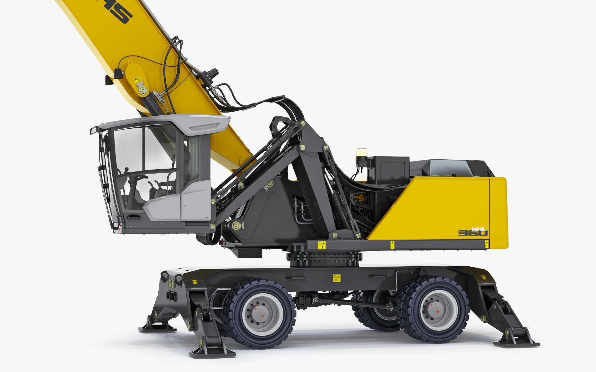 Fuchs mhl360 handler materials model - TurboSquid 1707034