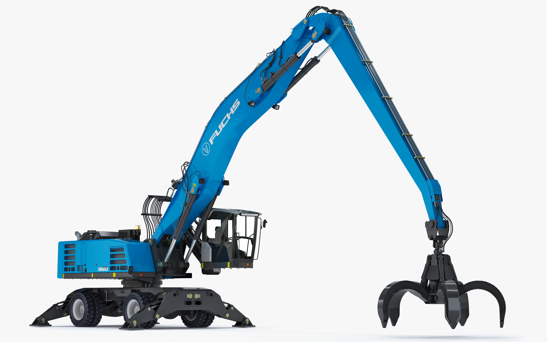 Fuchs mhl360 handler materials model - TurboSquid 1707034