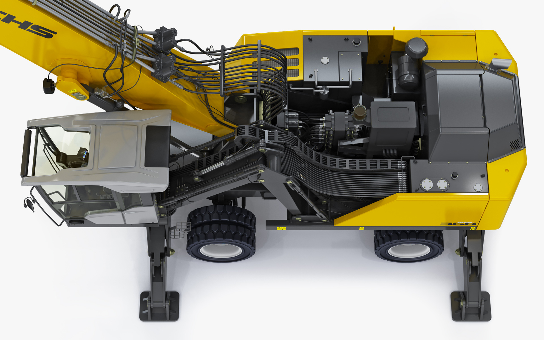 Fuchs mhl360 handler materials model - TurboSquid 1707034