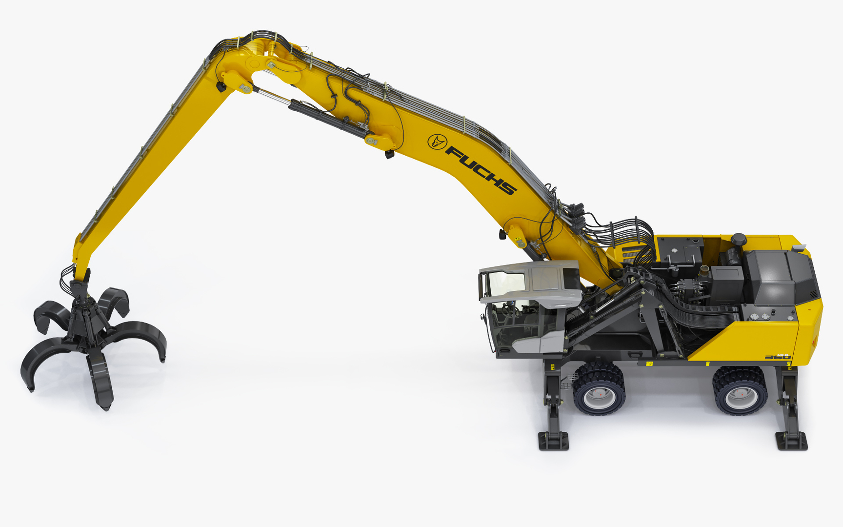 Fuchs mhl360 handler materials model - TurboSquid 1707034