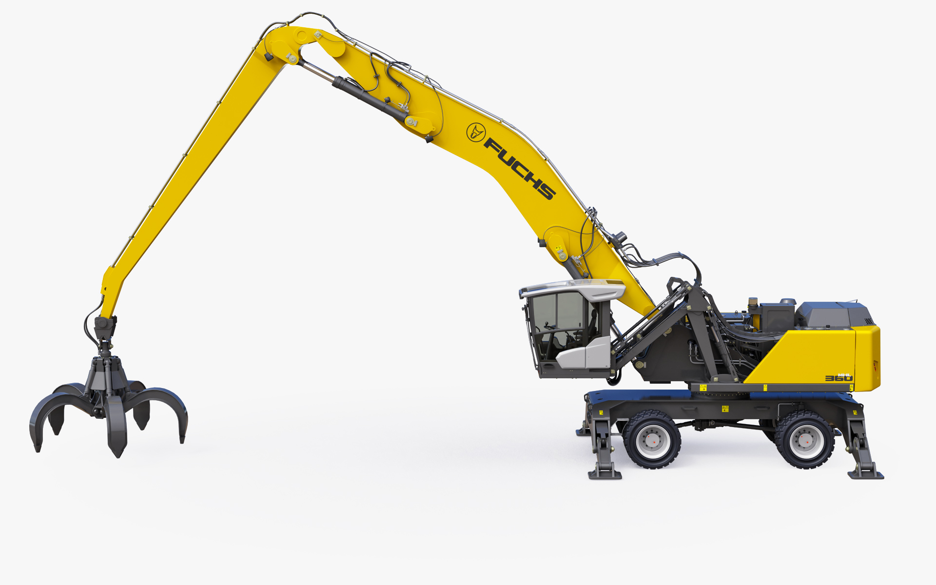 Fuchs mhl360 handler materials model - TurboSquid 1707034