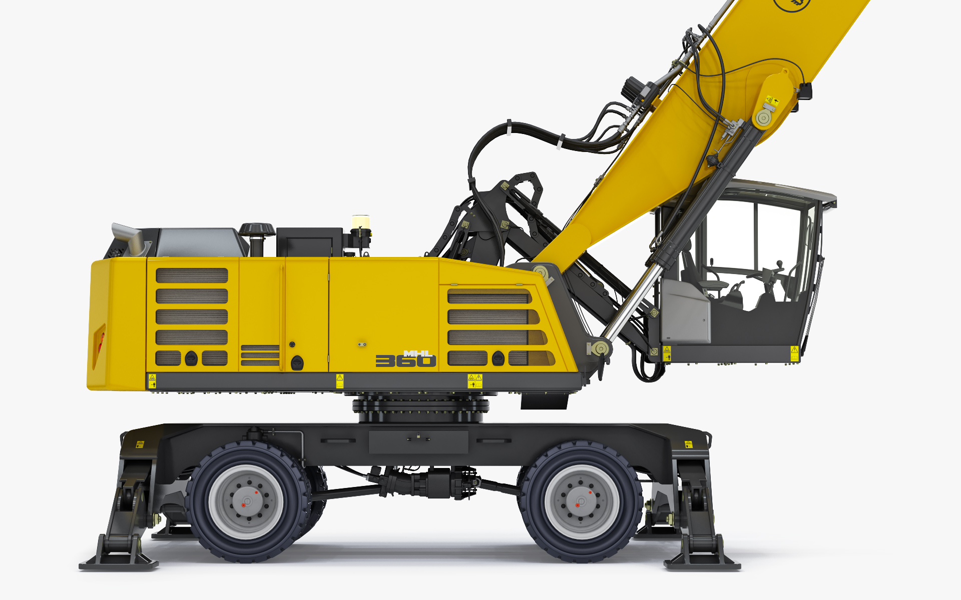 Fuchs mhl360 handler materials model - TurboSquid 1707034