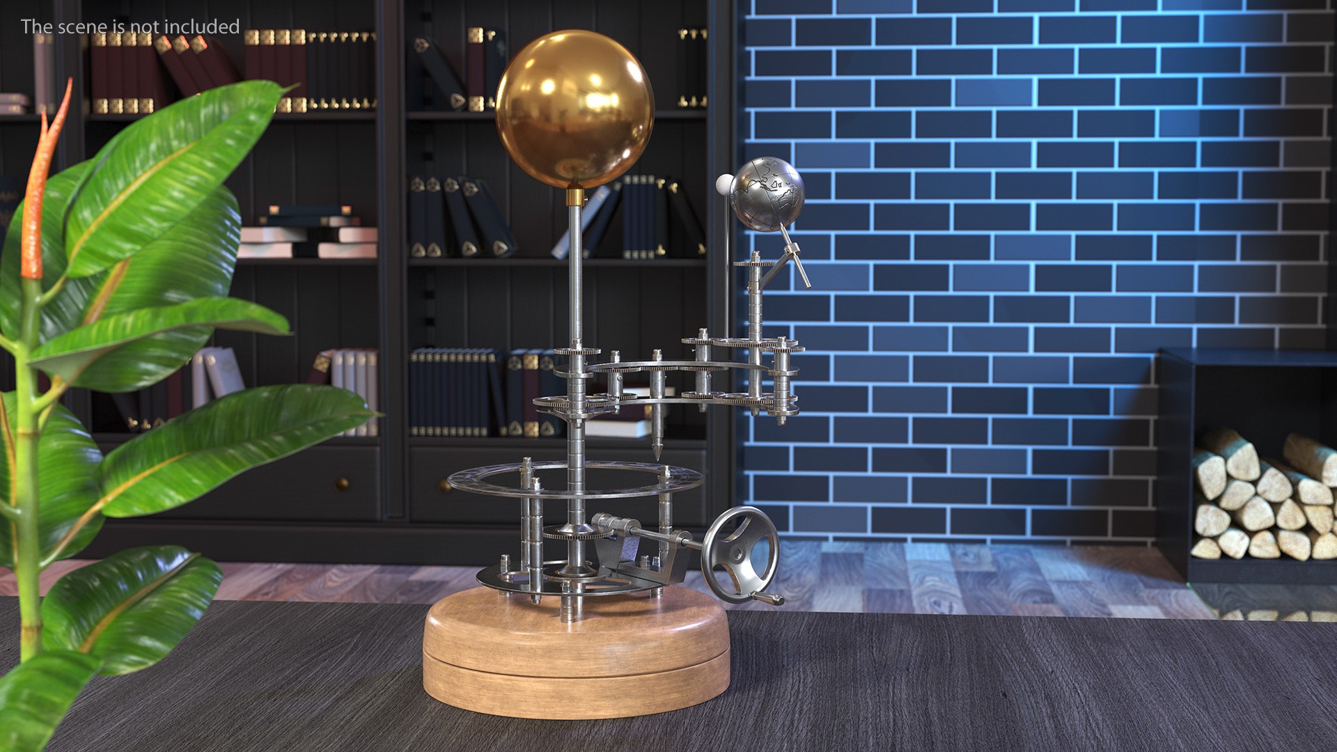 3D Steel Antique Orrery Solar System Rigged - TurboSquid 2092956