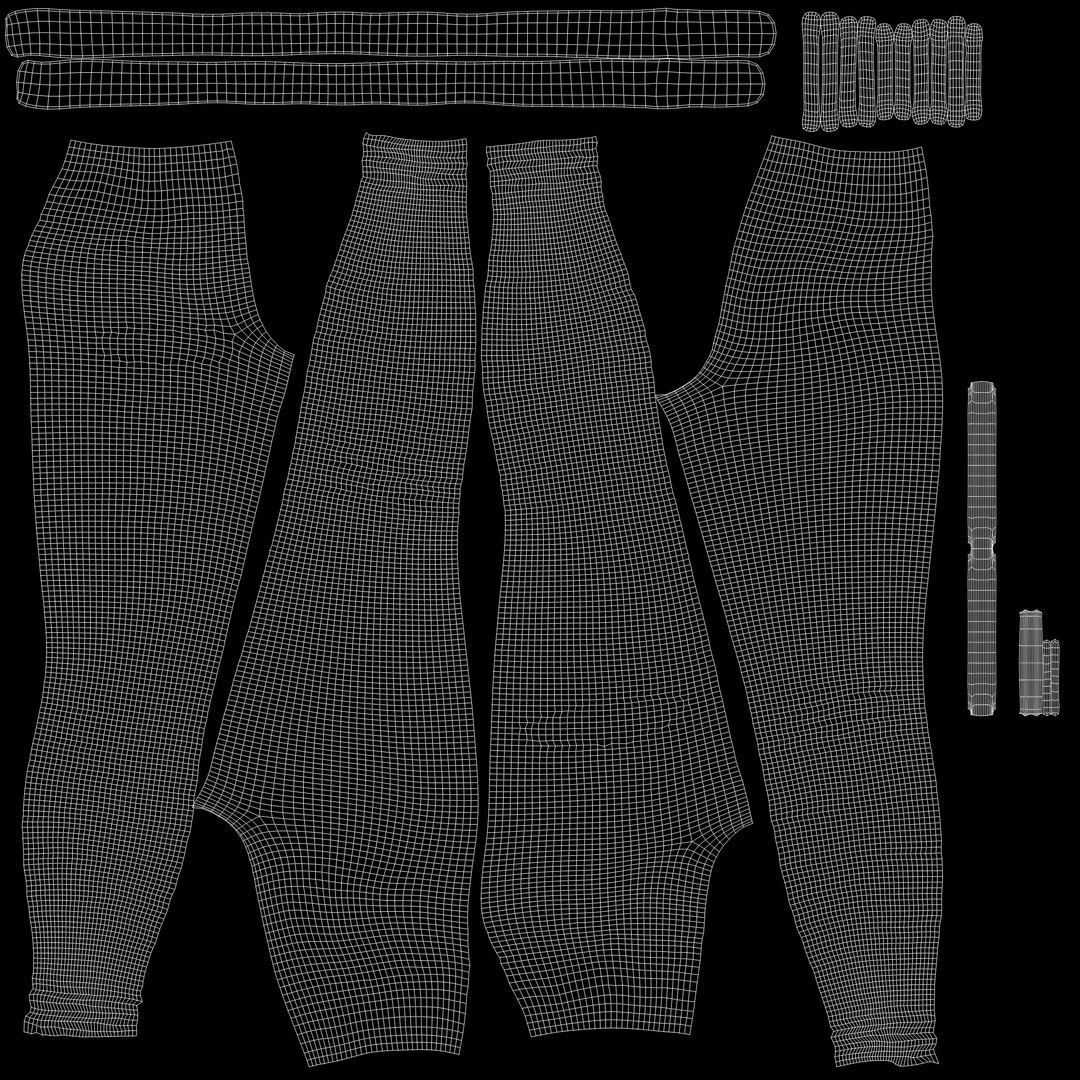 Tight Fit Blue Torn Jeans Denim Pants 3D Model - TurboSquid 2006073