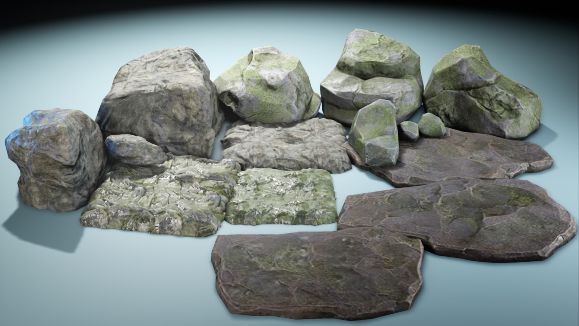 3D Stone Mountain Model - TurboSquid 1839128