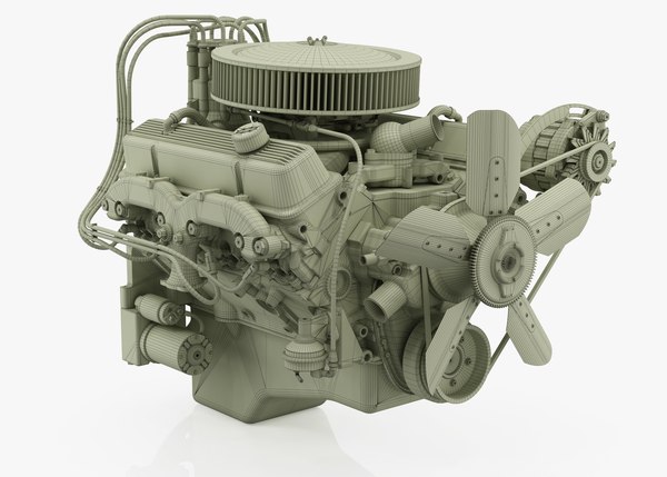 3D model chevrolet 350 small-block v8 - TurboSquid 1293430