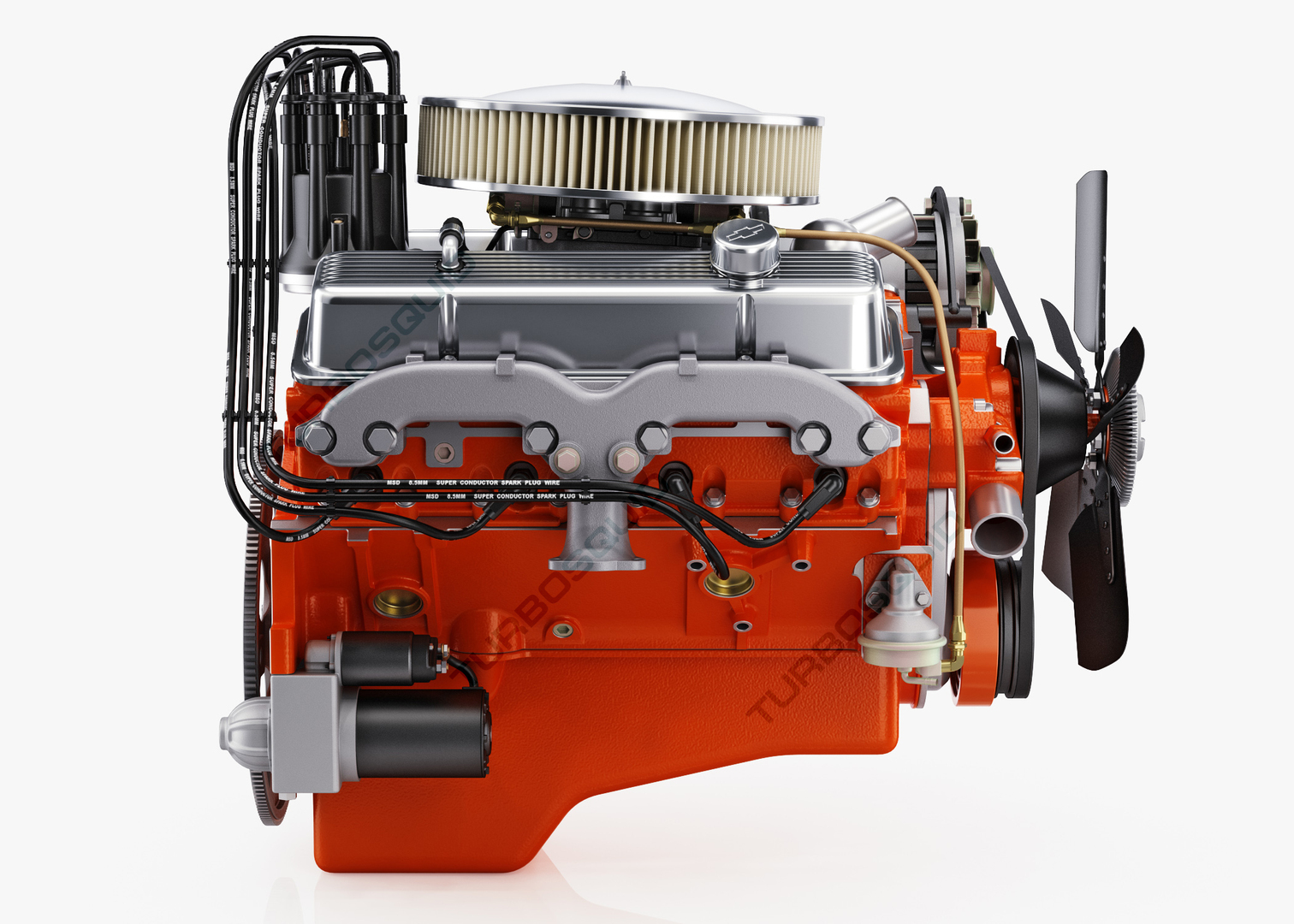 3D model chevrolet 350 small-block v8 - TurboSquid 1293430