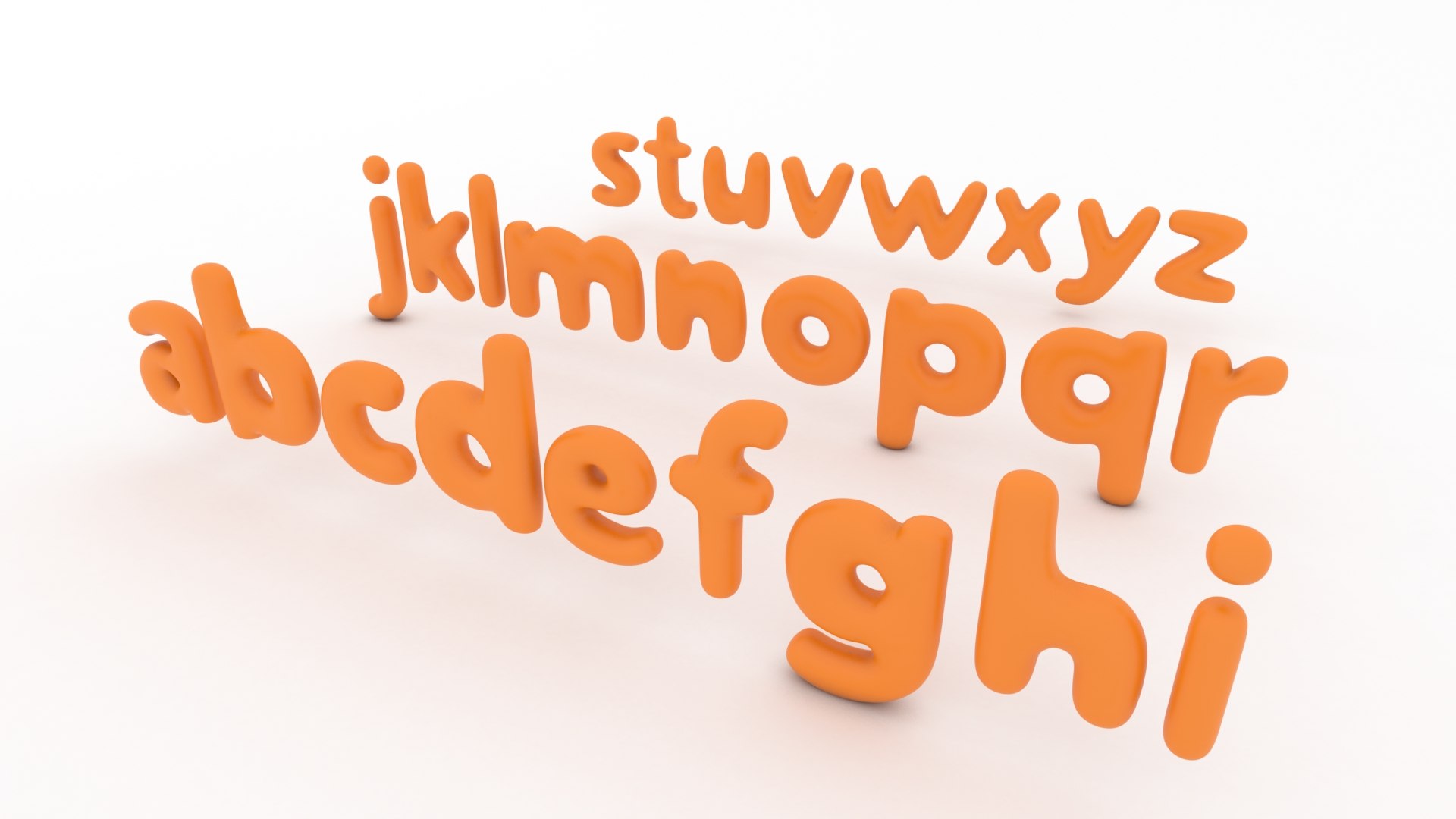 3D alphabet numbers model - TurboSquid 1226933