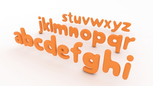 3D alphabet numbers model - TurboSquid 1226933