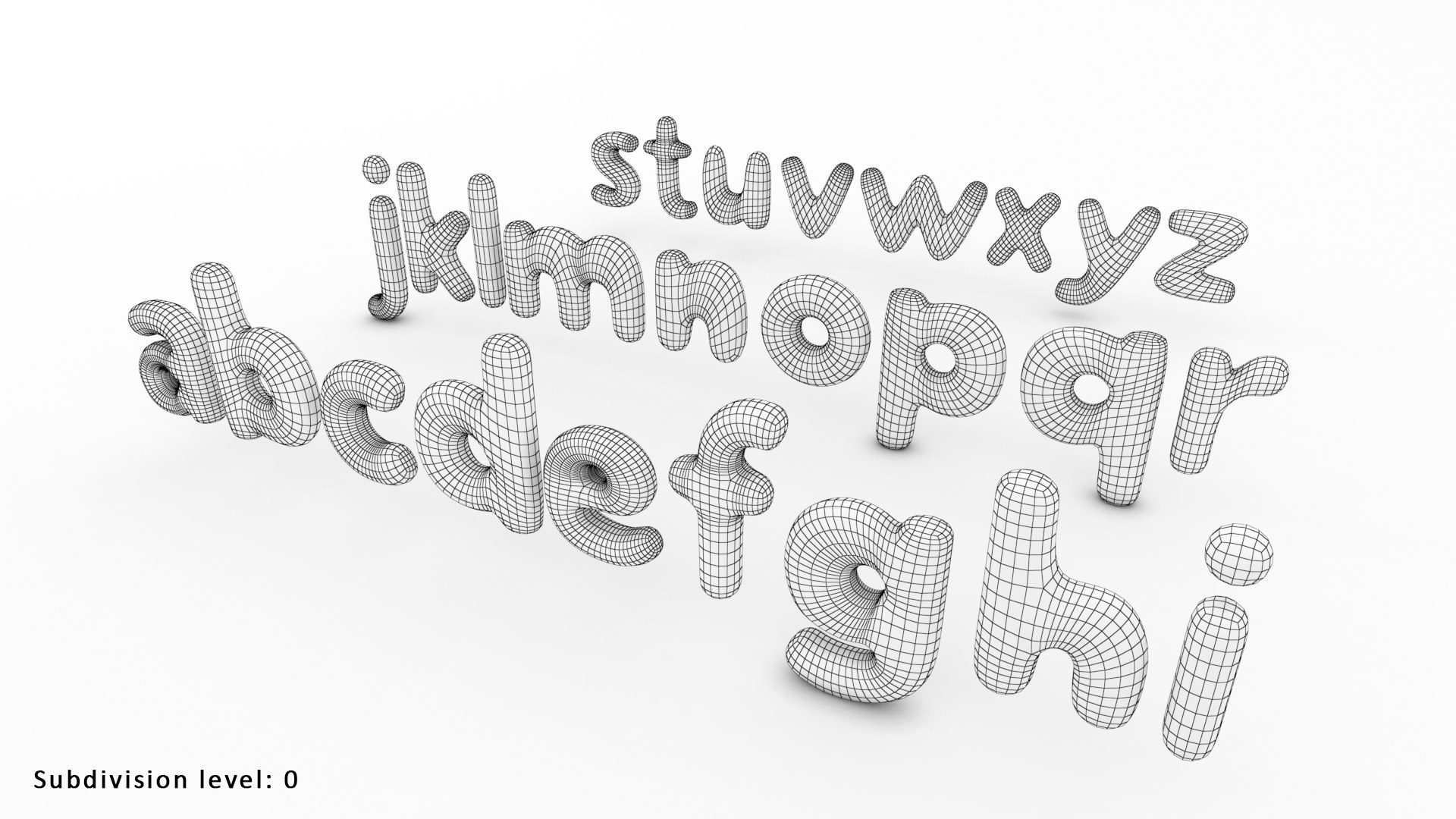 3D alphabet numbers model - TurboSquid 1226933