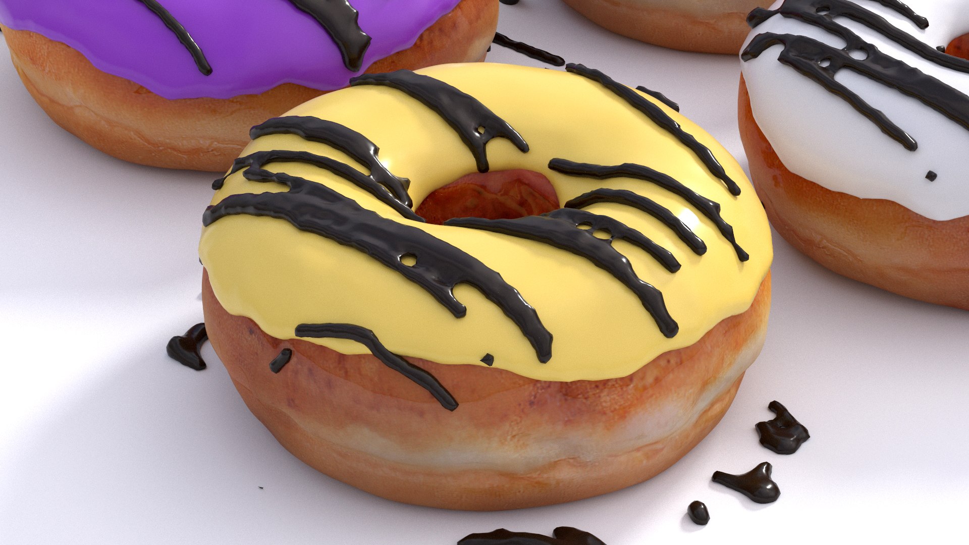 3D Donuts Model - TurboSquid 1885525