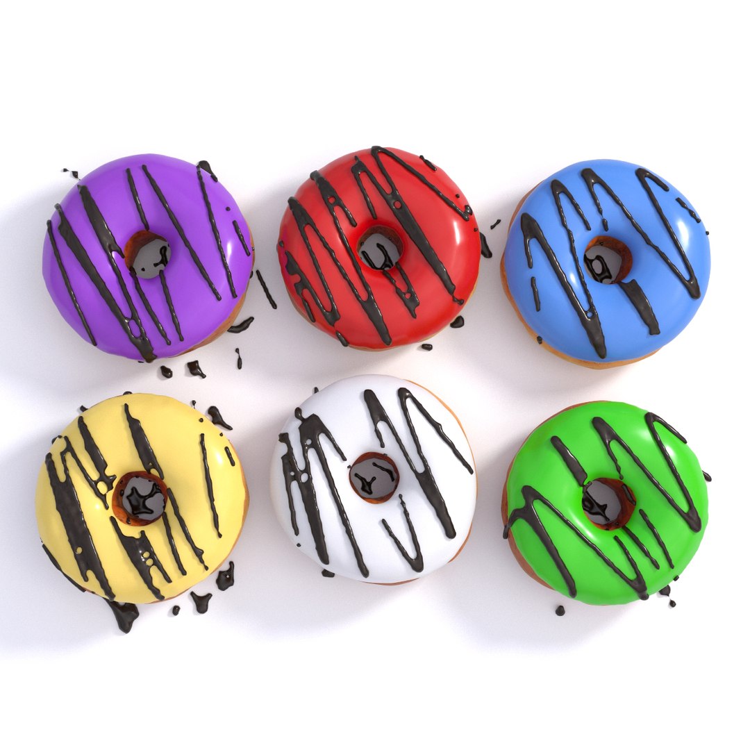 3D Donuts Model - TurboSquid 1885525