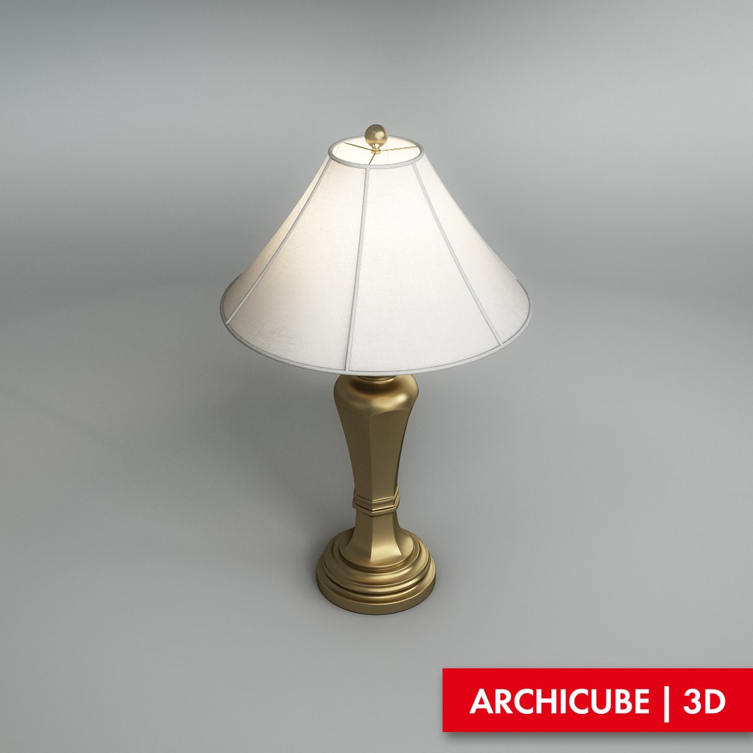 3d Table Lamp Model