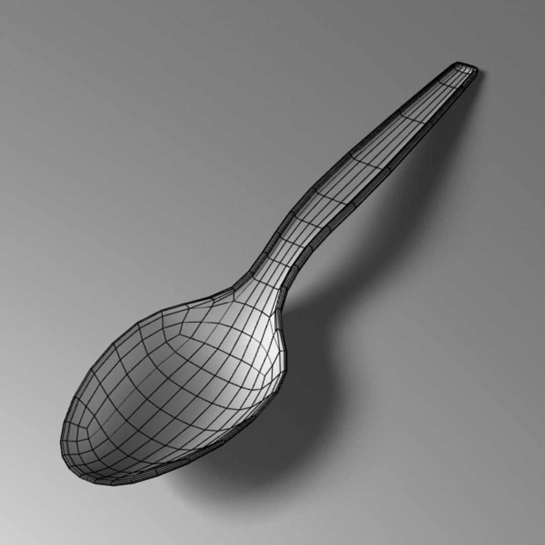 3ds Max Spoon Plastic