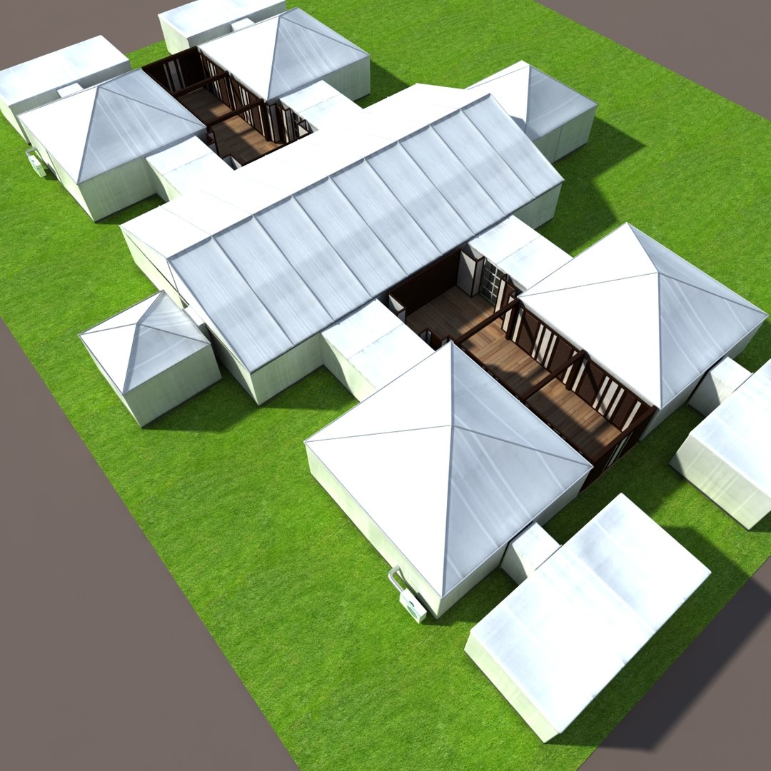 3d model event tent
