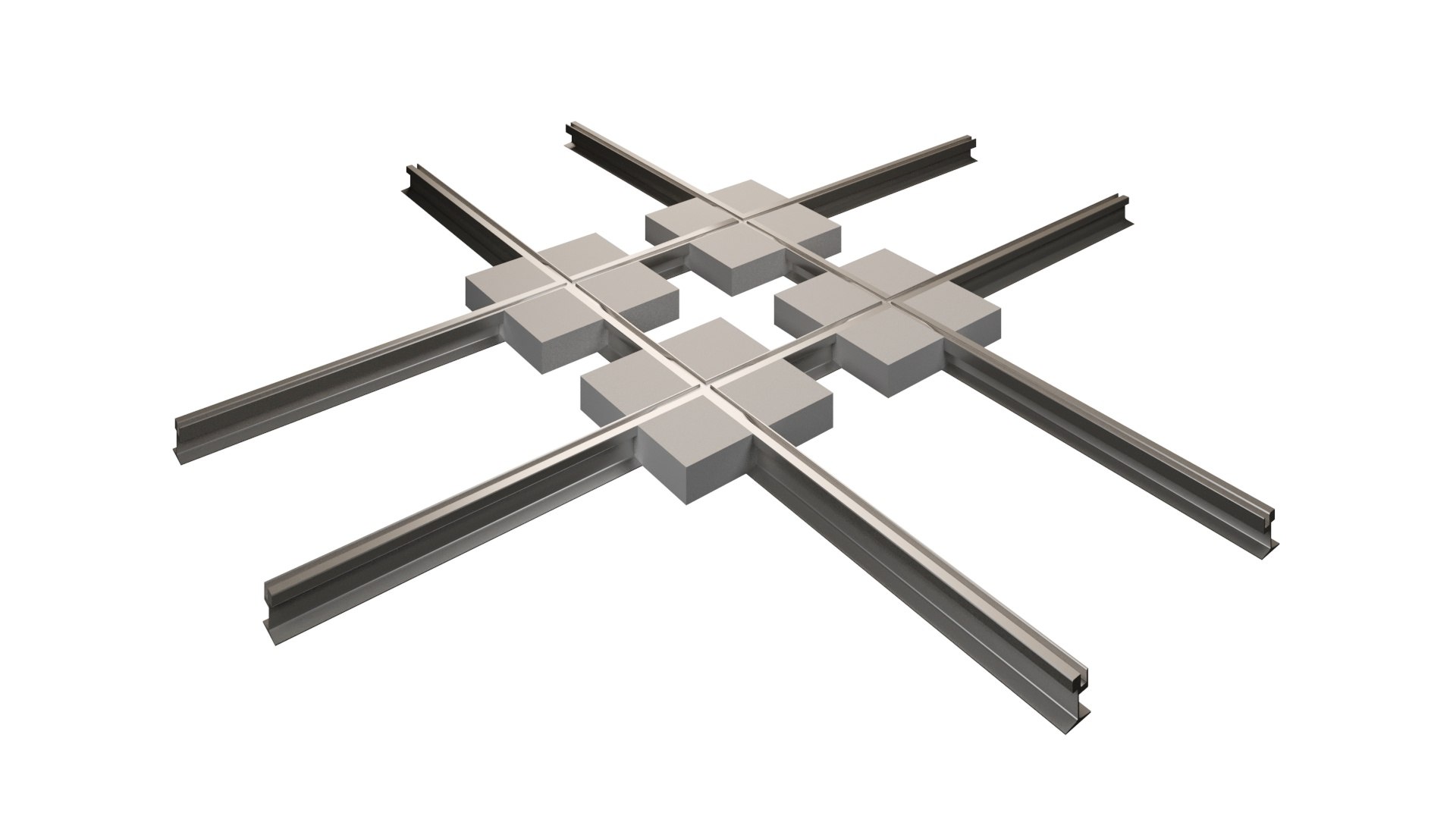 3D Tram Rails Element - Perpendicular Cross Model - TurboSquid 1961446