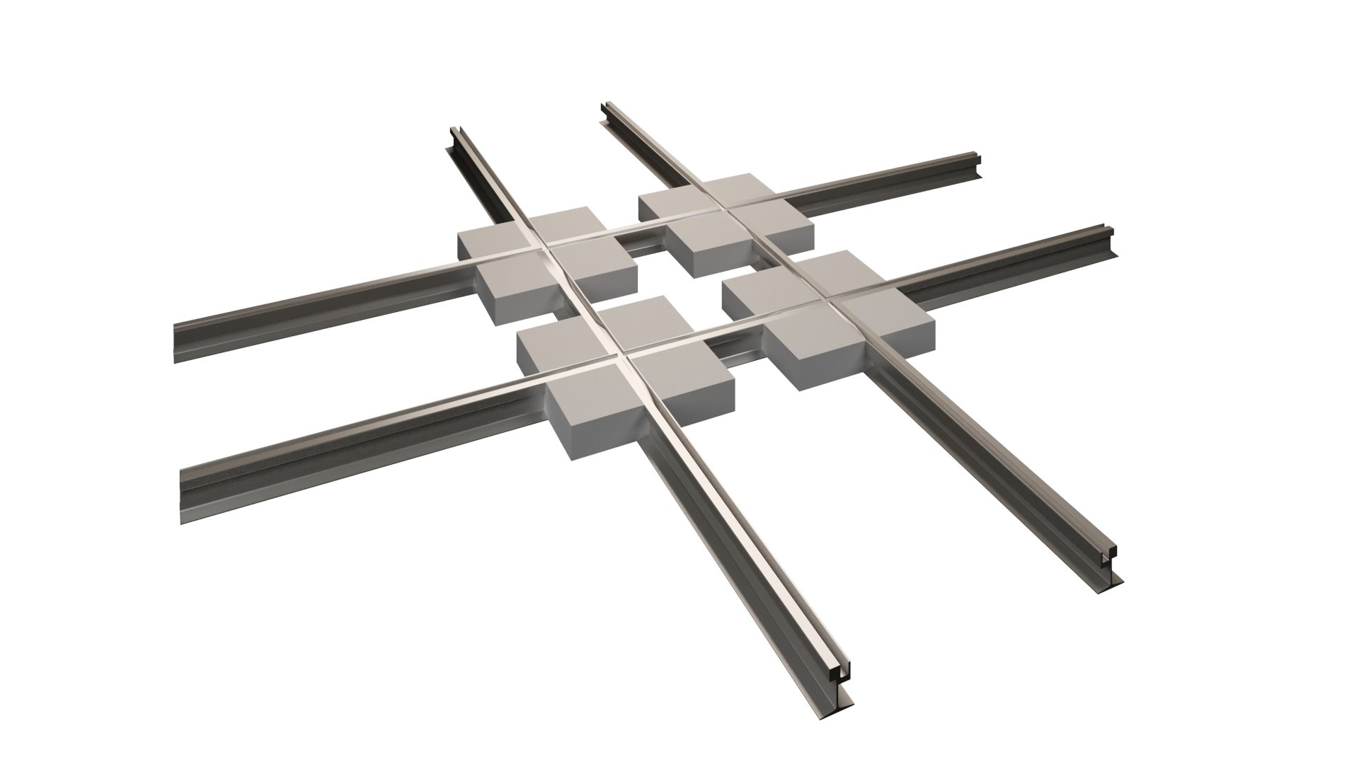 3D Tram Rails Element - Perpendicular Cross Model - TurboSquid 1961446