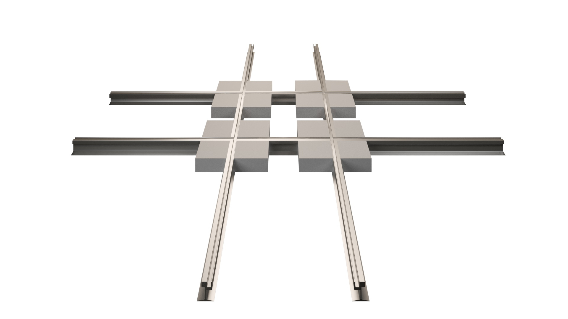 3D Tram Rails Element - Perpendicular Cross Model - TurboSquid 1961446