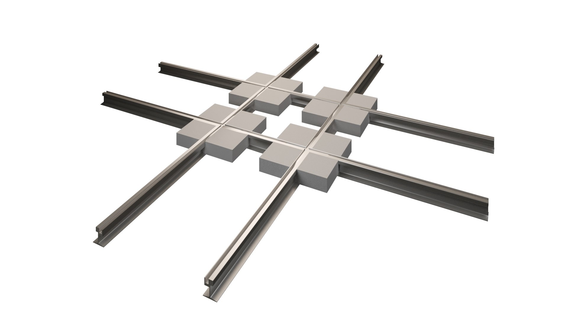 3D Tram Rails Element - Perpendicular Cross Model - TurboSquid 1961446