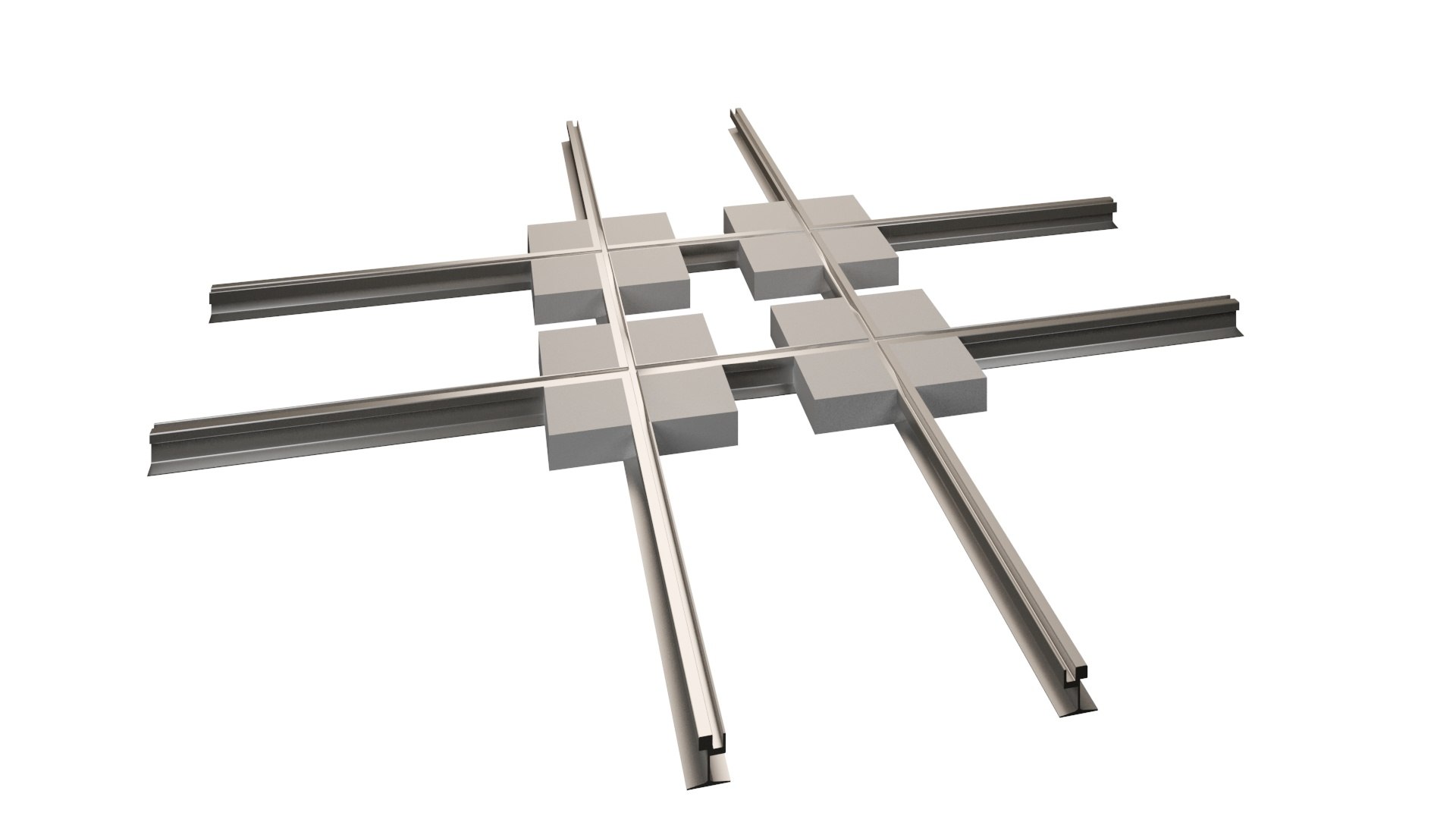 3D Tram Rails Element - Perpendicular Cross Model - TurboSquid 1961446