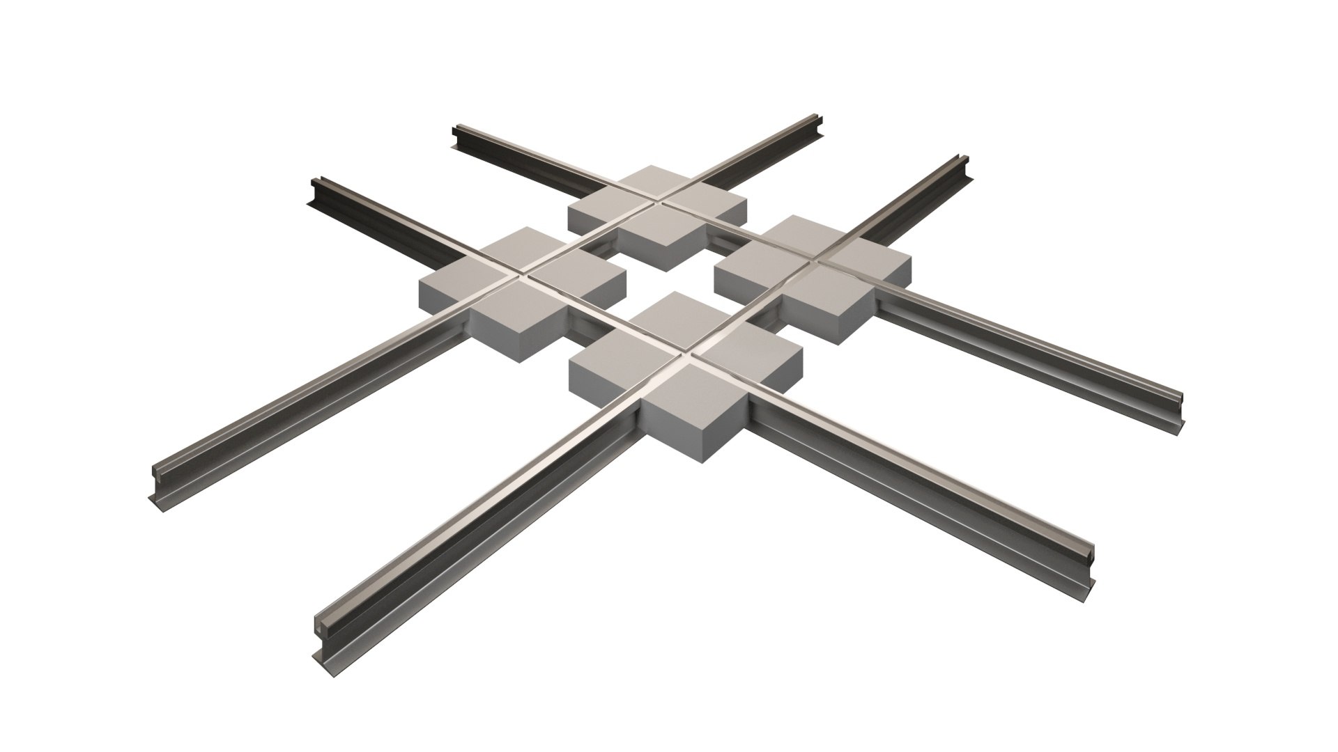 3D Tram Rails Element - Perpendicular Cross Model - TurboSquid 1961446