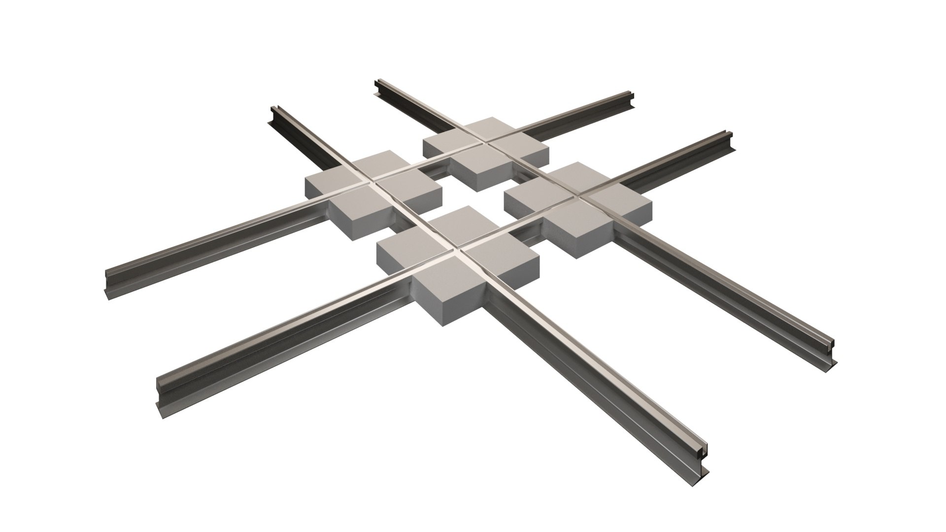 3D Tram Rails Element - Perpendicular Cross Model - TurboSquid 1961446