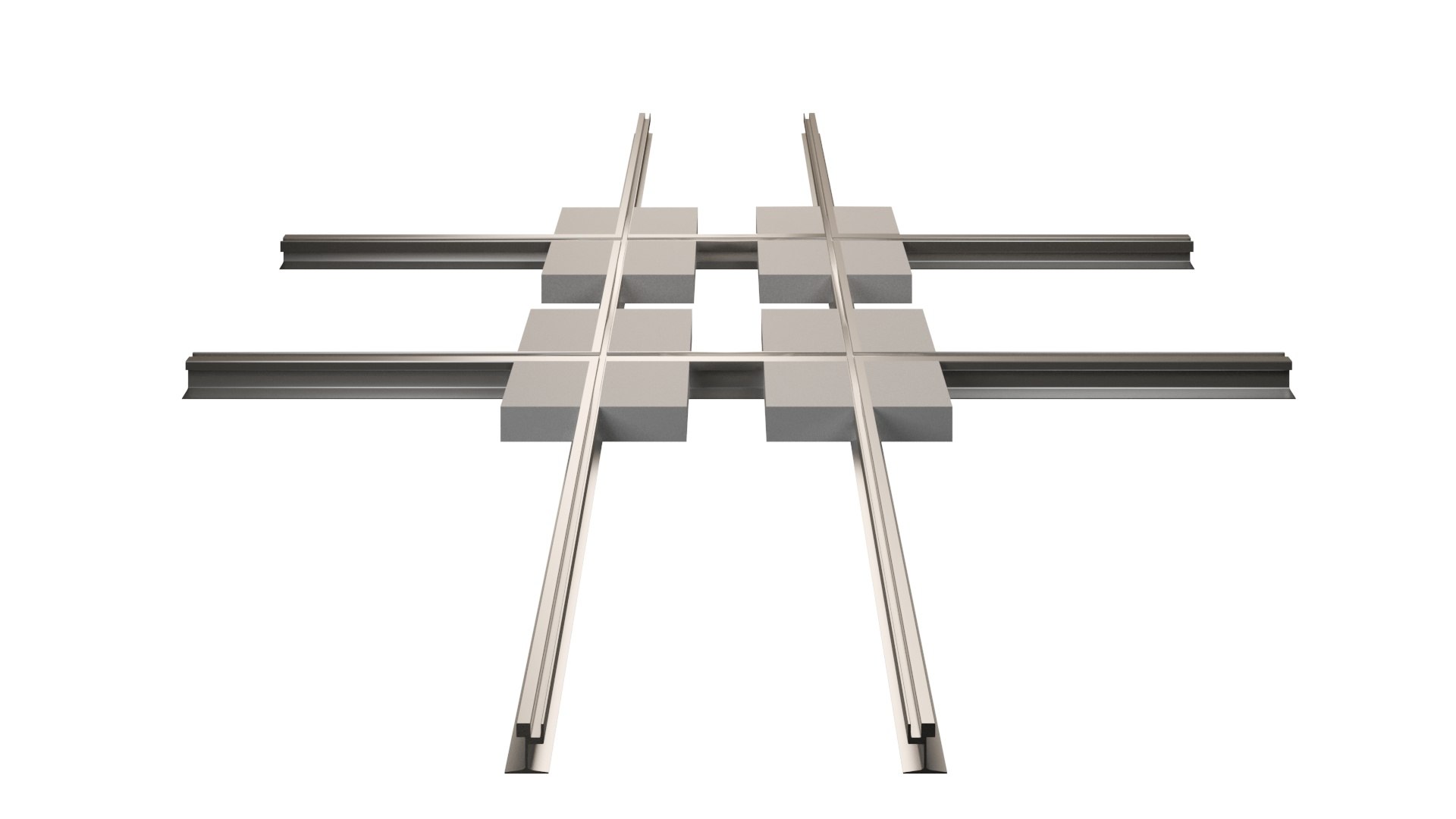 3D Tram Rails Element - Perpendicular Cross Model - TurboSquid 1961446