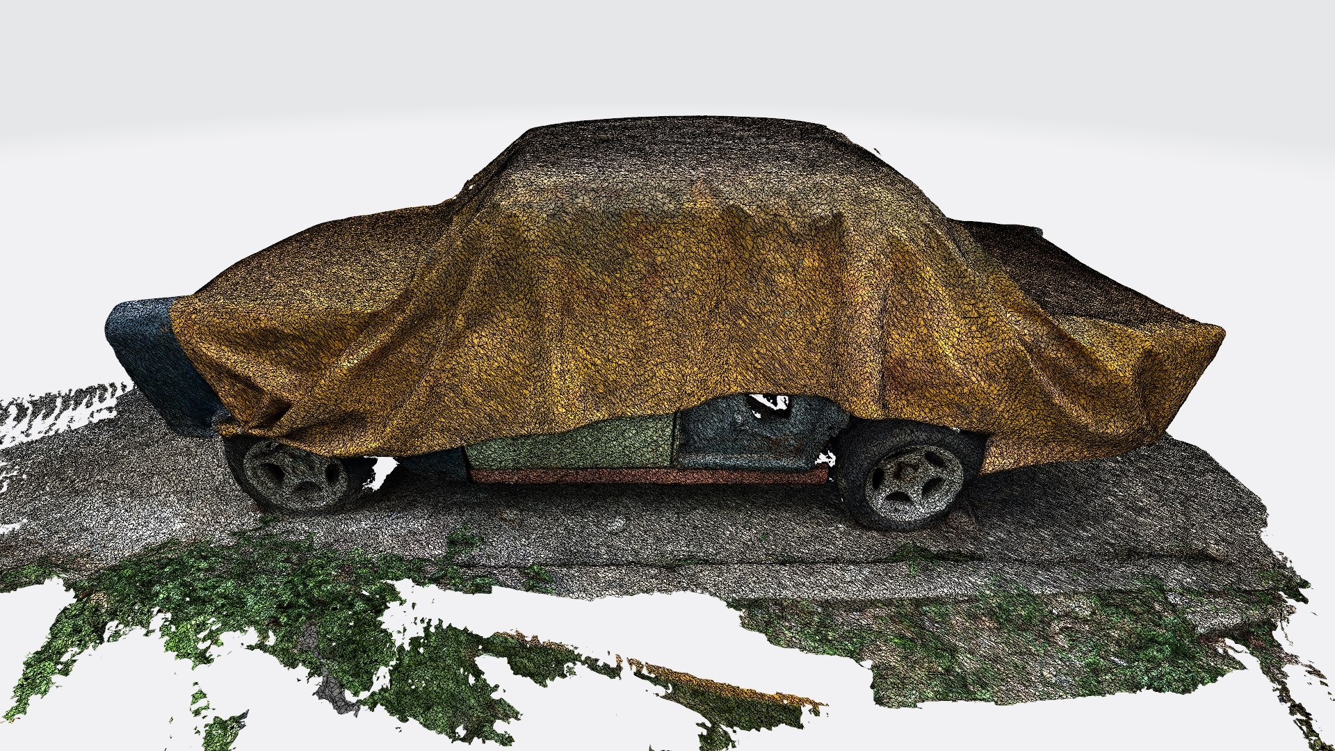 3D Covered Car Model - TurboSquid 1970379