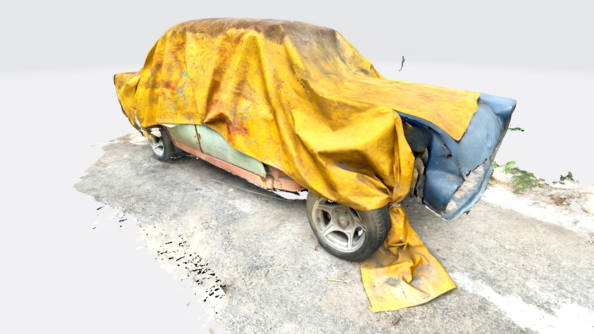 3D Covered Car Model - TurboSquid 1970379