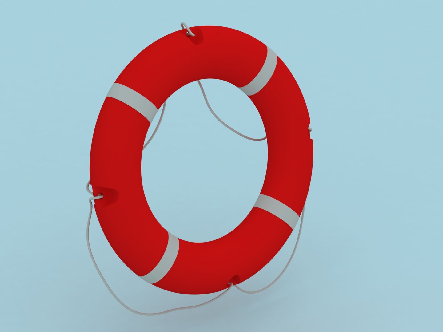 3d Buoy Life Lifebuoy Model