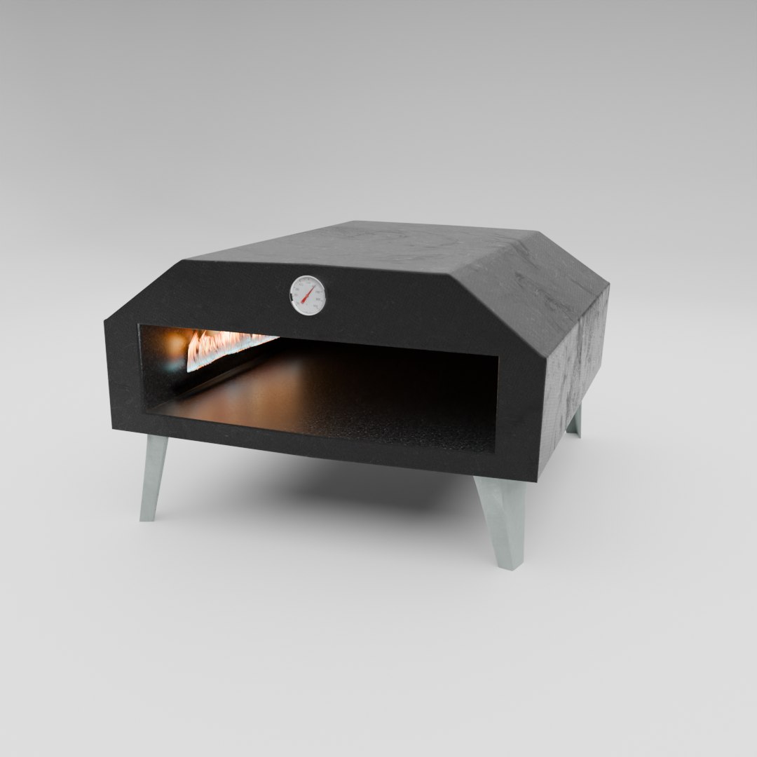 3D Photorealistic Portable OutdoorIndoor Pizza Oven 3D Model ...