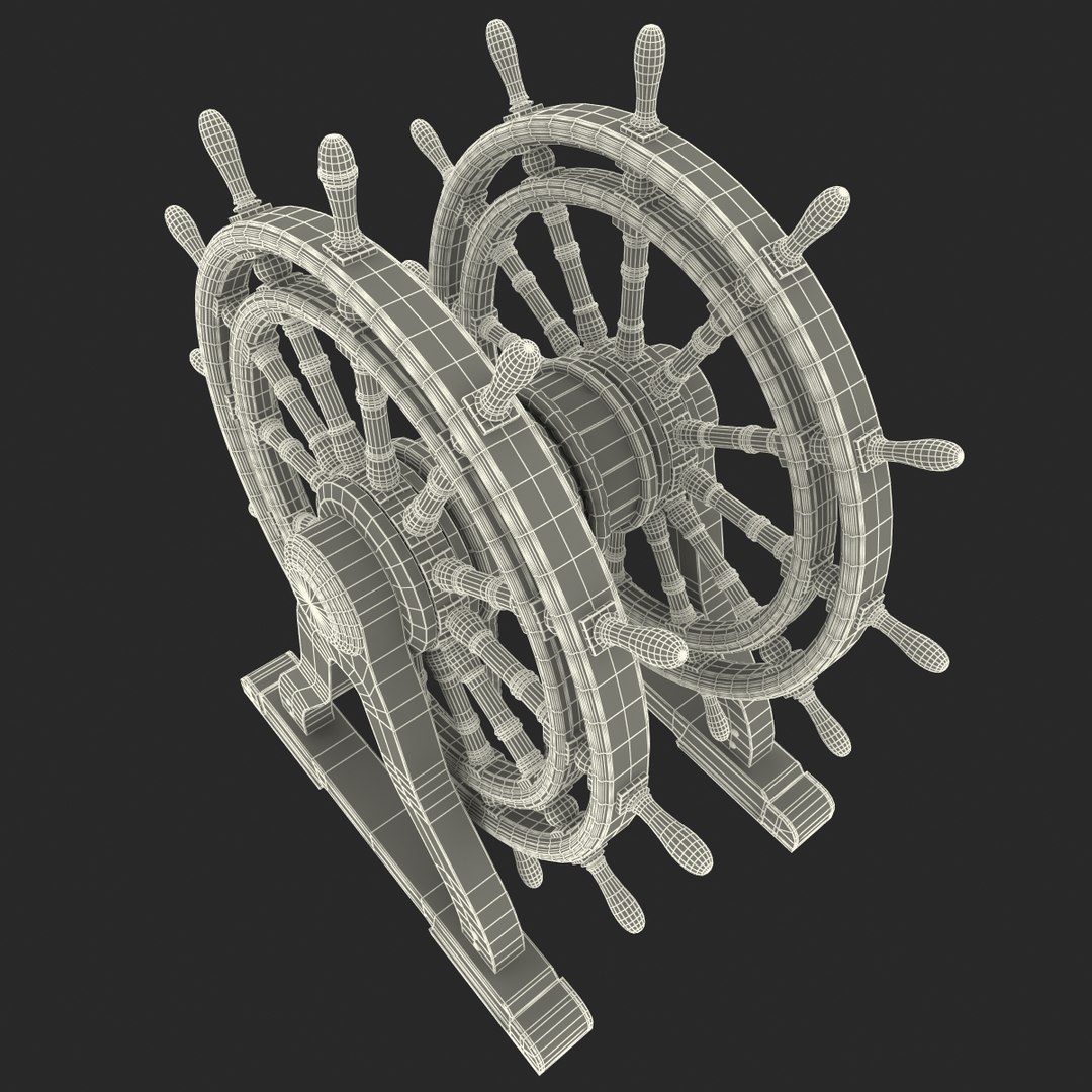 Ship Wheel 3d Model