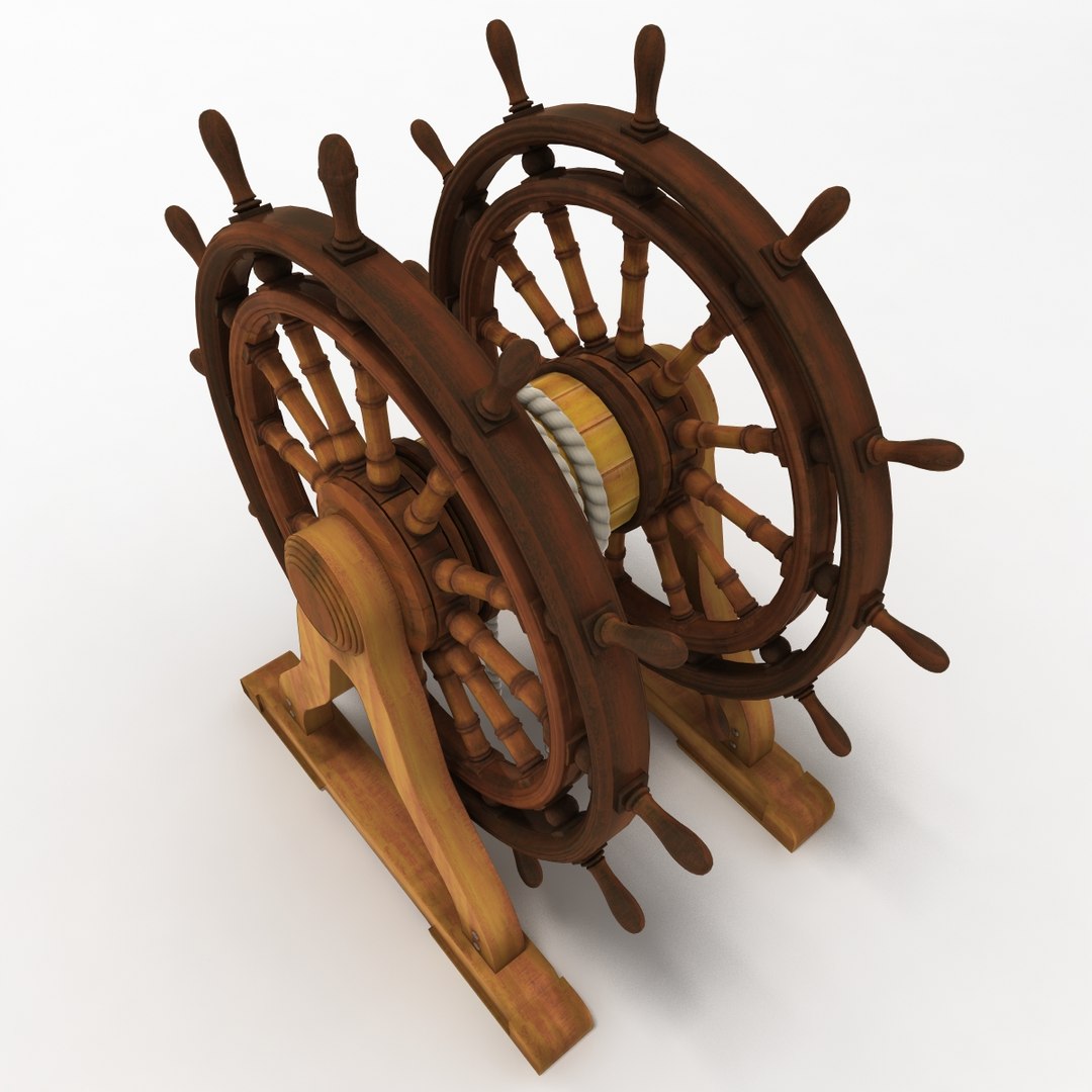 Ship Wheel 3d Model